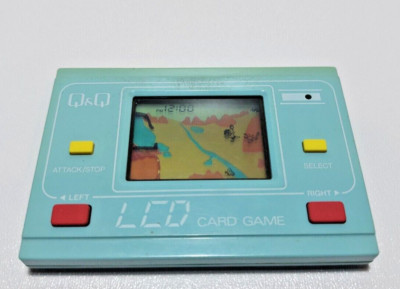Q&Q Lcd Card CAVEMAN Game Vintage video game JAPAN Plastic Card Series ...