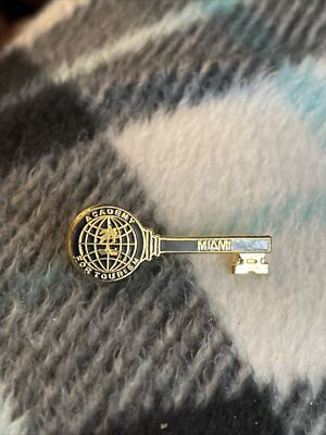 Miami Academy For Tourism Gold Tone Enamel Lapel Pin (CC) | eBay