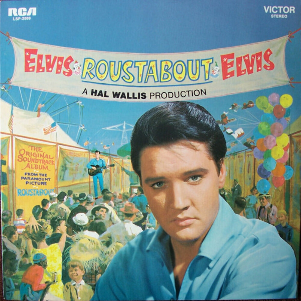 Elvis Presley - Roustabout - RCA Victor - LSP-2999 - LP, Album, RE, Bla ...