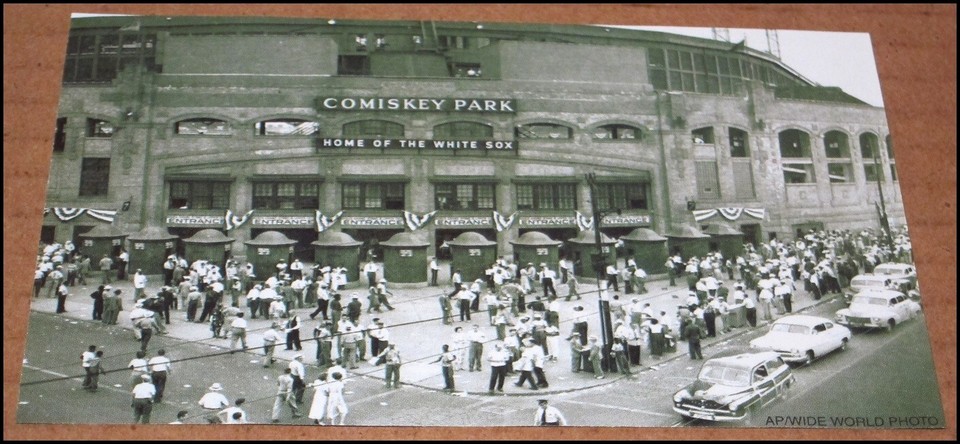 1999 Old Comiskey Park Circa 1961 Photo Clipping 5.25"x3.25" Chicago ...