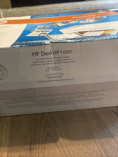 NEW HP Deskjet F4280 All-In-One Inkjet Printer Copier Scanner PC/Mac ...