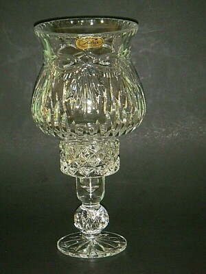 Julia Lead Crystal Lamp / 2 Pc Candle Holder 5 X 11.5 Inches Made in ...