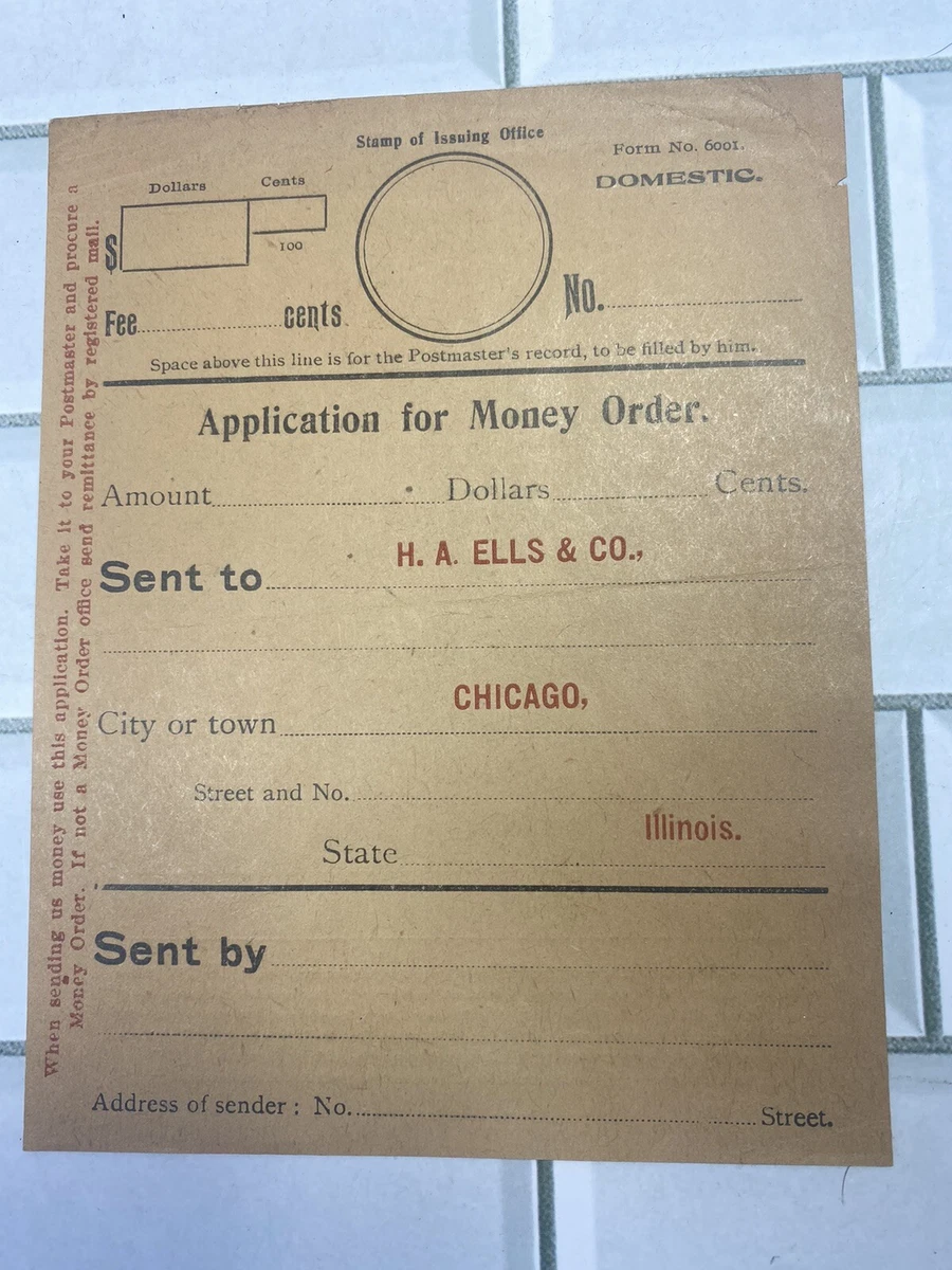 Money Order Form