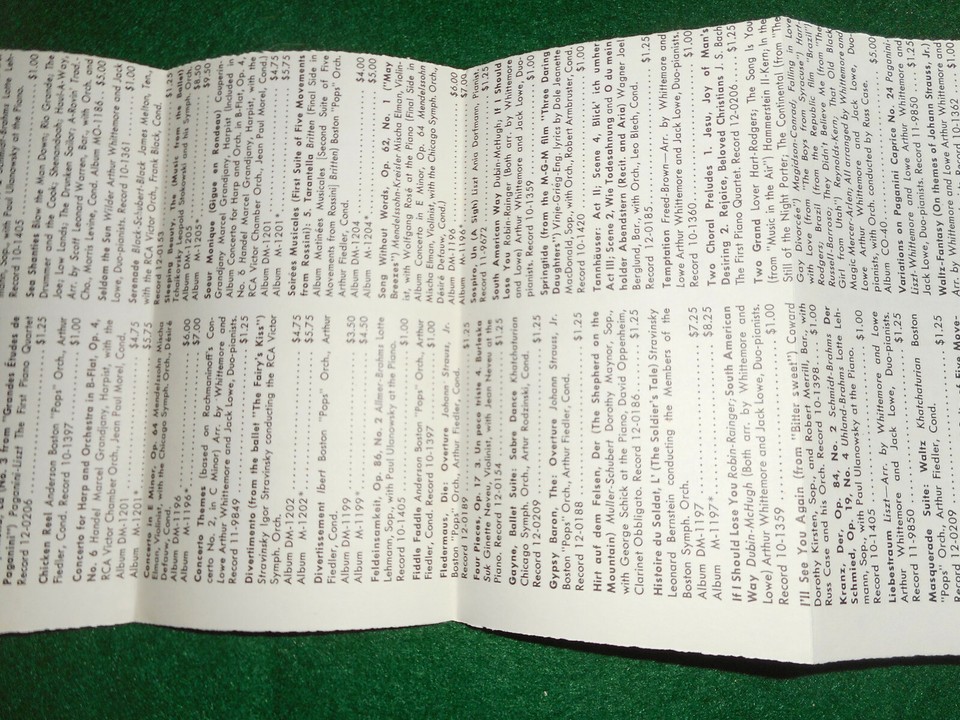 RCA Victor Records Red Seal June 1948 record catalog | eBay