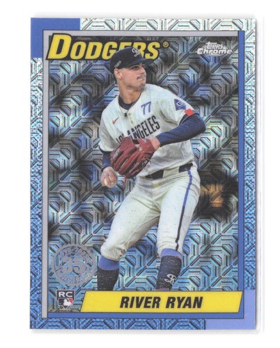 2025 Topps River Ryan Chrome Silver Pack RC Rookie Card T90C-36 Dodgers ...