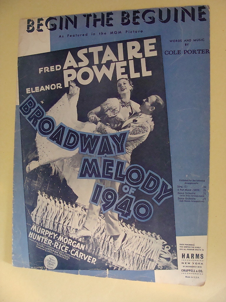 Begin the Beguine 1935 Fred Astaire Cole Porter Broadway Melody of 1940 ...