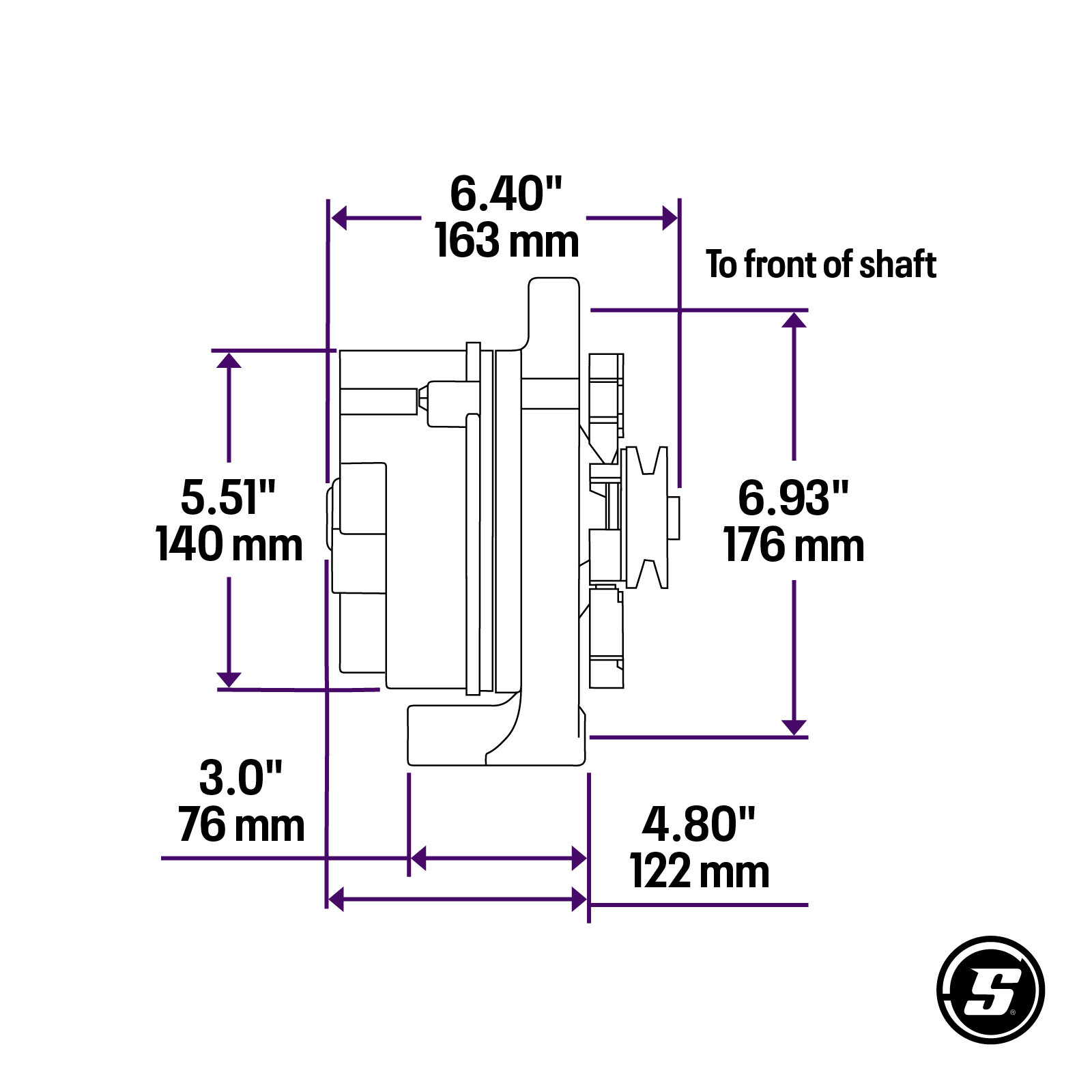 1G Style 110 Amp 1 Wire Alternator | Chrome | Speedway | Universal ...