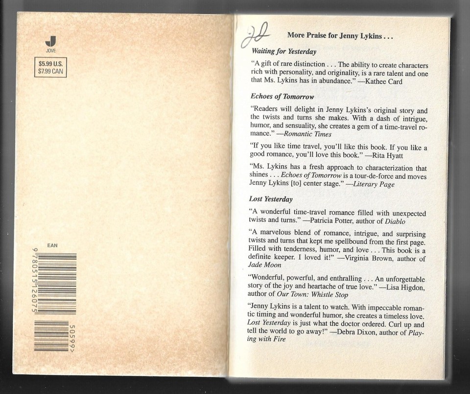 River of Dreams by Jenny Lykins (1999, Paperback) | eBay