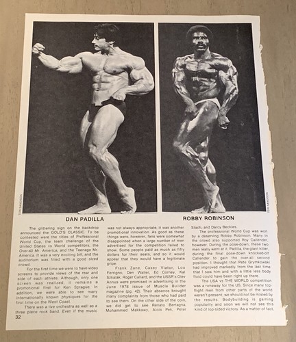 Robby Robinson/Danny Padilla/Boyer Coe Photo From Bodybuilding Magazine ...