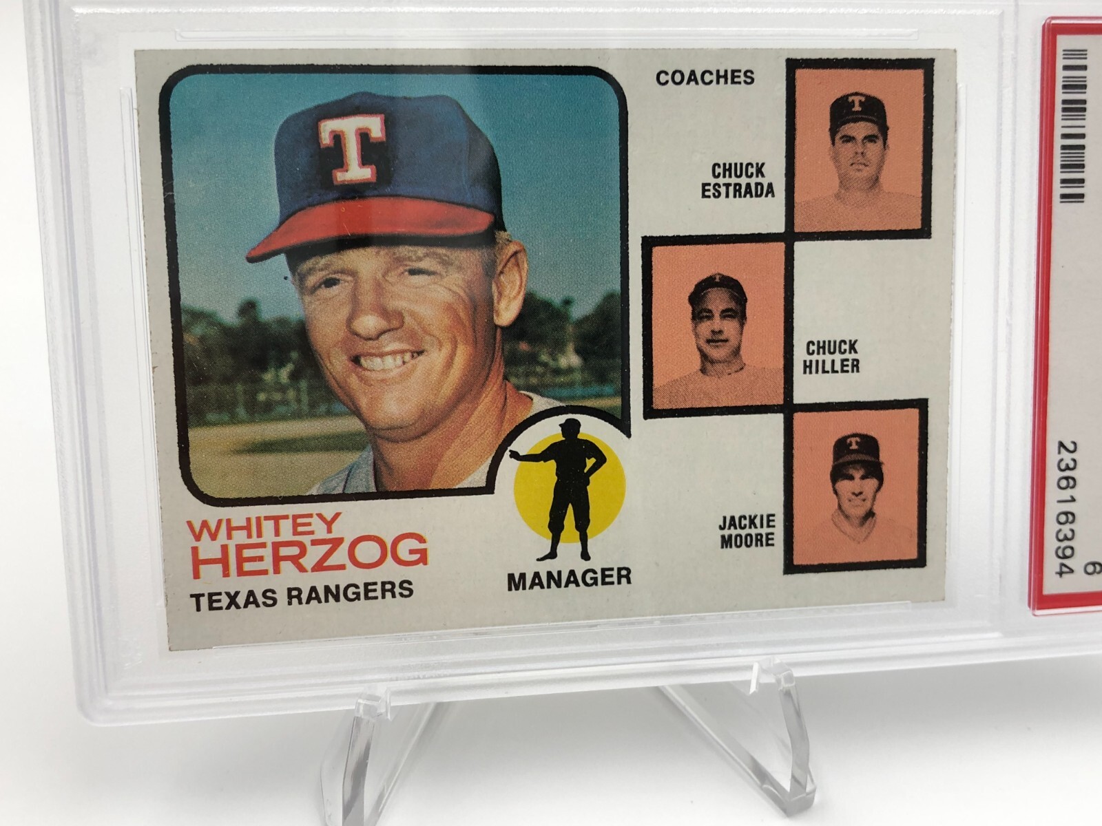 1973 Topps - High # #549 Whitey Herzog, Whitey Herzog, Chuck Estrada ...
