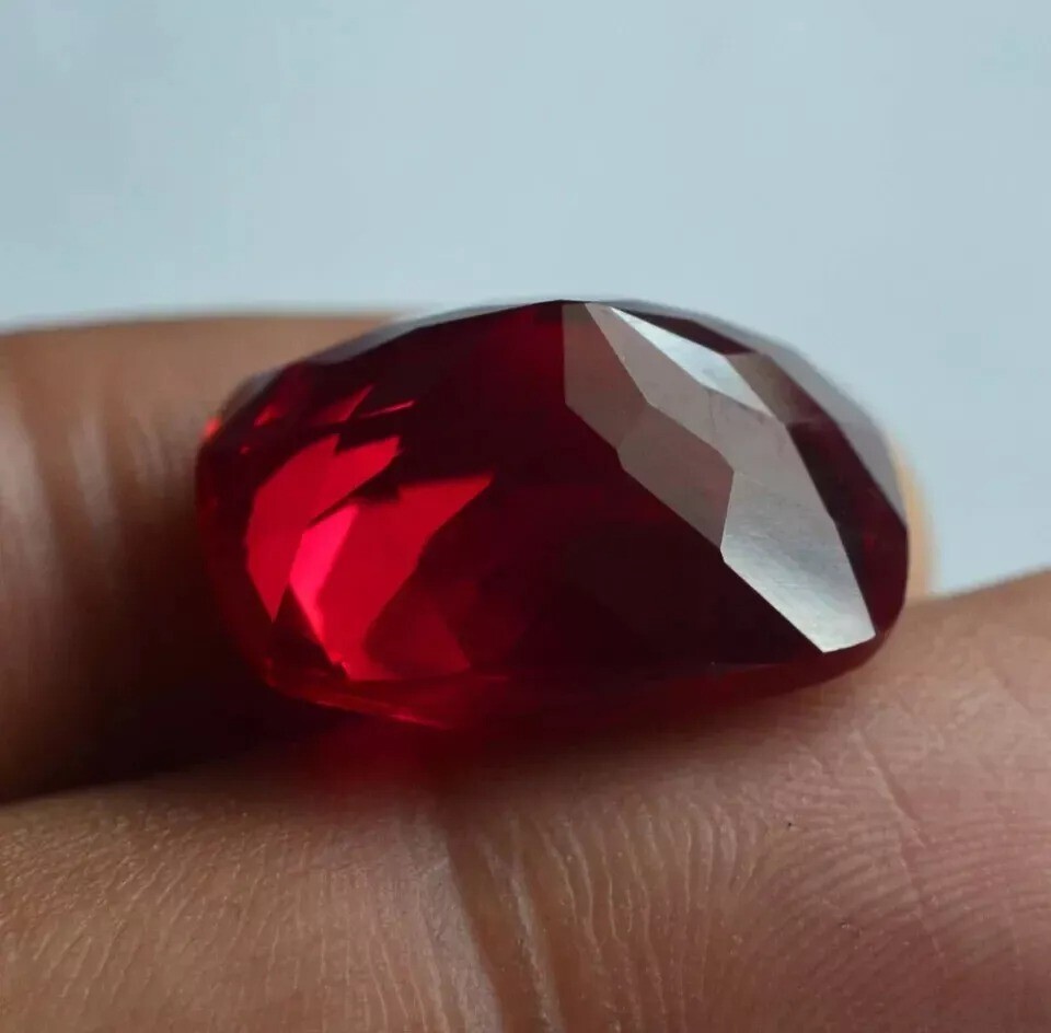Natural Flawless Burmese Red Ruby Cushion Cut Loose 98-99 Ct Certified ...