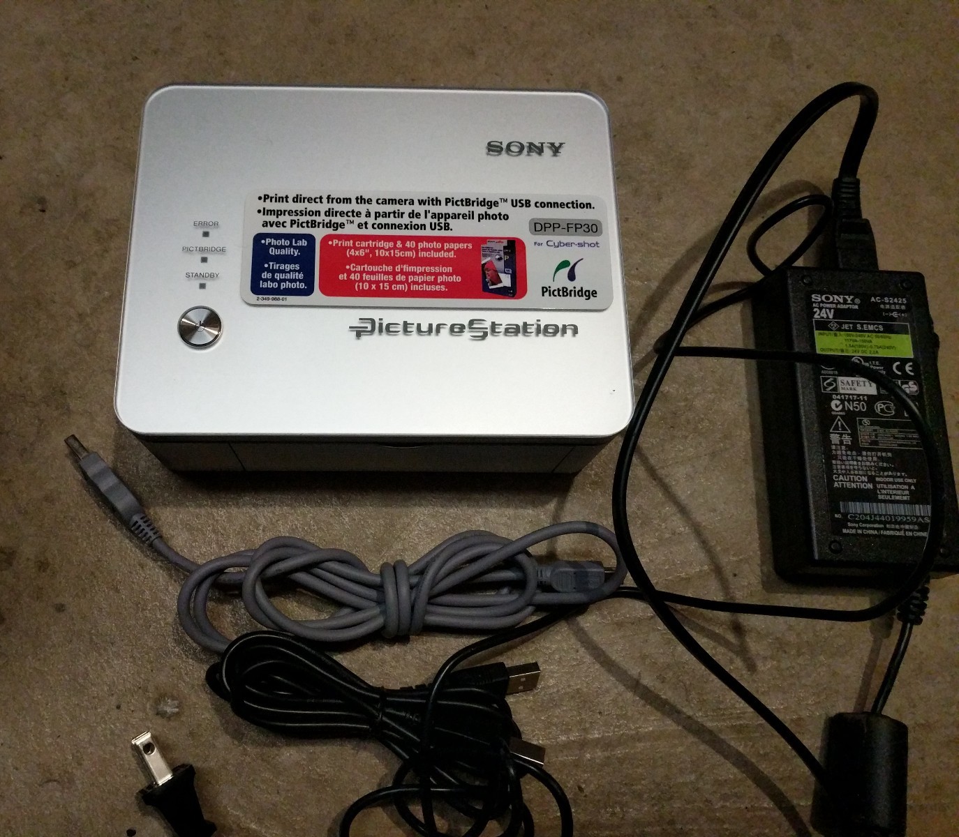 SONY Picture Station Digital Photo Printer DPP-FP30 PLUS SVM-F40P (40 ...