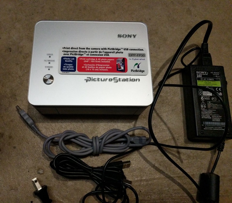 SONY Picture Station Digital Photo Printer DPP-FP30 PLUS SVM-F40P (40 ...