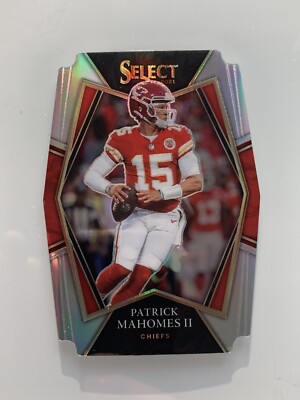 2021 Select Patrick Mahomes II Premier Level Silver Prizm Die Cut #102 ...