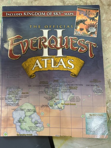 Everquest II Official Atlas Book w/ Kingdom of The Sky Maps 2006 Prima ...