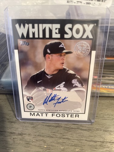 2021 Topps Update Series - 1986 Topps Baseball Autographs Matt Foster ...