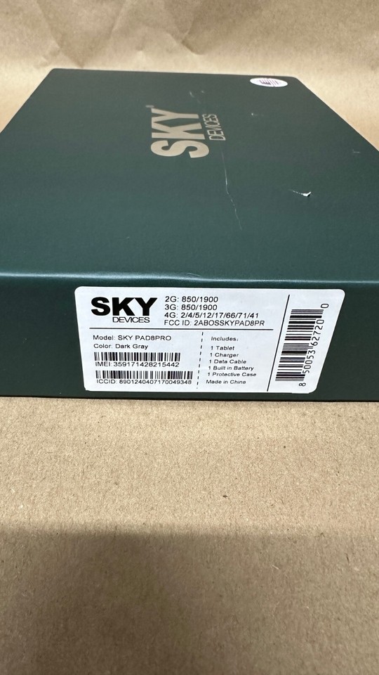 Sky Devices Sky Pad 8 Pro Android 13 Tablet Unlocked GSM 4G Grey | eBay