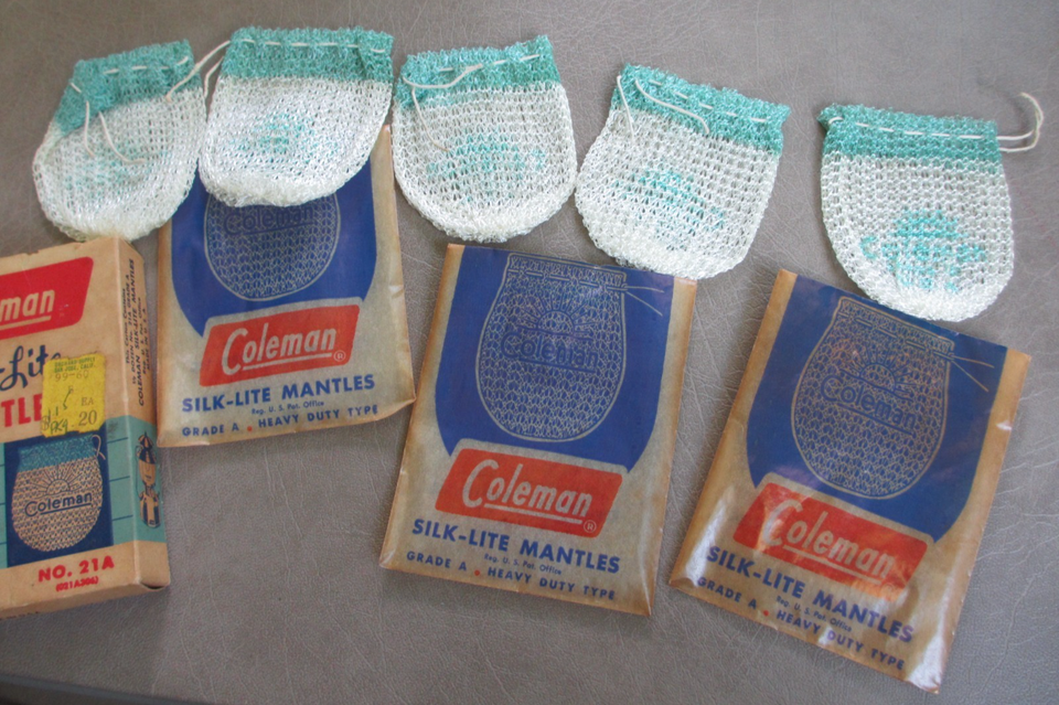Vintage Coleman Lantern Silk-Lite Mantles No. 21 A, Qty: 5 Heavy Duty ...