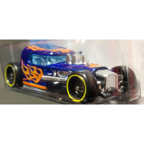 Blue Flames 30’s V6 Hot Rod Coupe Blue Tint Sunroof 1:64 Scale Replica ...