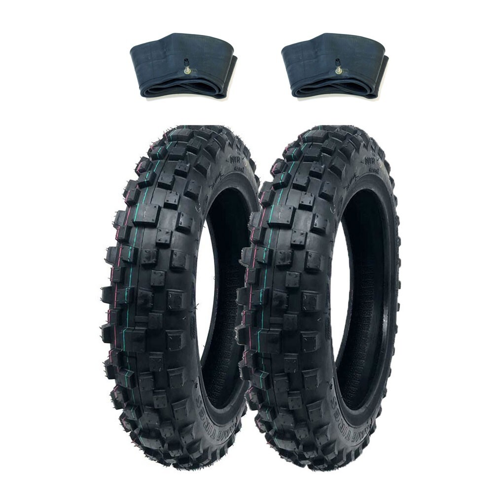 SET OF TWO Tires 2.50-10 with Inner Tubes TR4 for Yamaha PW50 or Honda ...