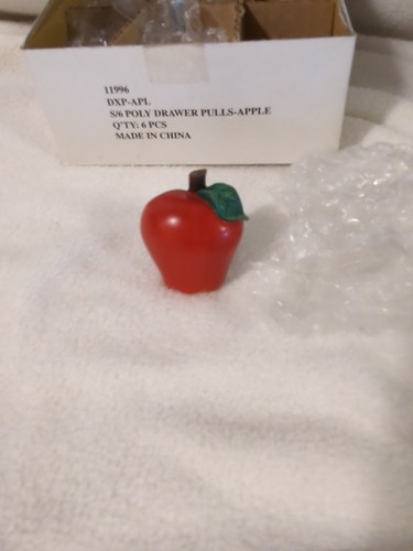 Apple Drawer or Door Pulls - Set of 6 NOS | eBay