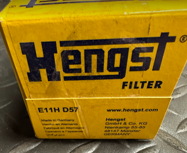 Hengst Engine Oil Filter - E11H D57 611-180-00-09 - Fits MBZ & Dodge | eBay