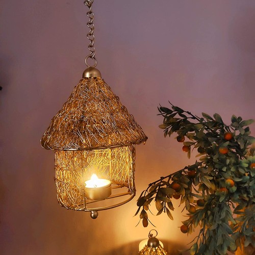 Metal Bird Nest Cage Tea Light Holder Home Decor | eBay