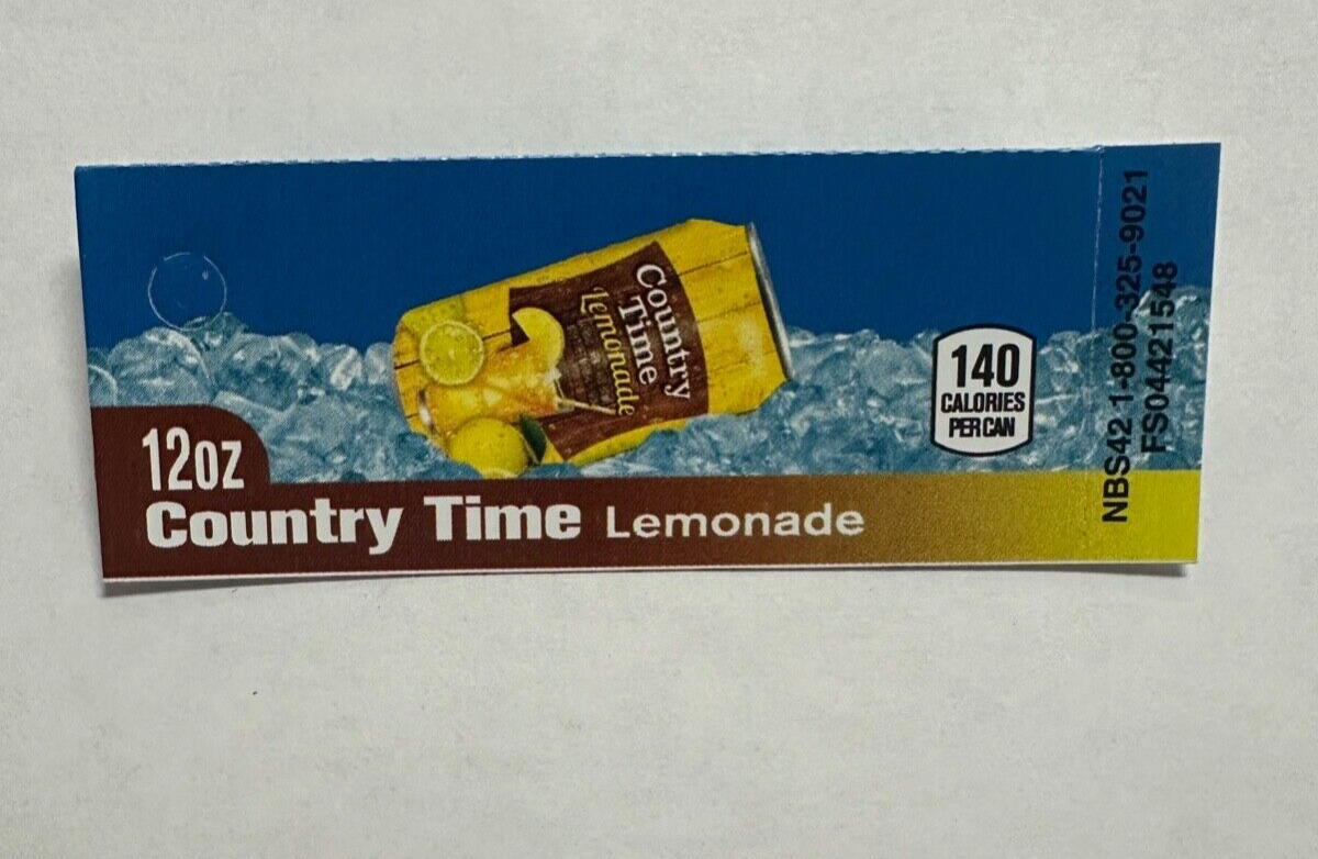 Country Time Lemonade Vending Machine Flavor Strip 12oz For Vendo ...