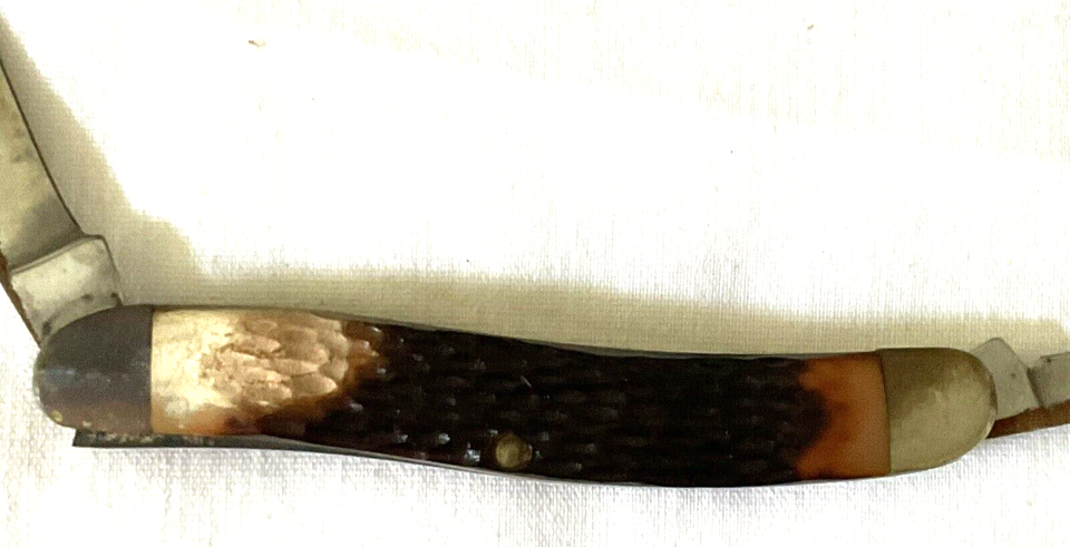 Kabar 1047 Pocket Knife 2 Blades Made in USA Rust on Both Blades See ...