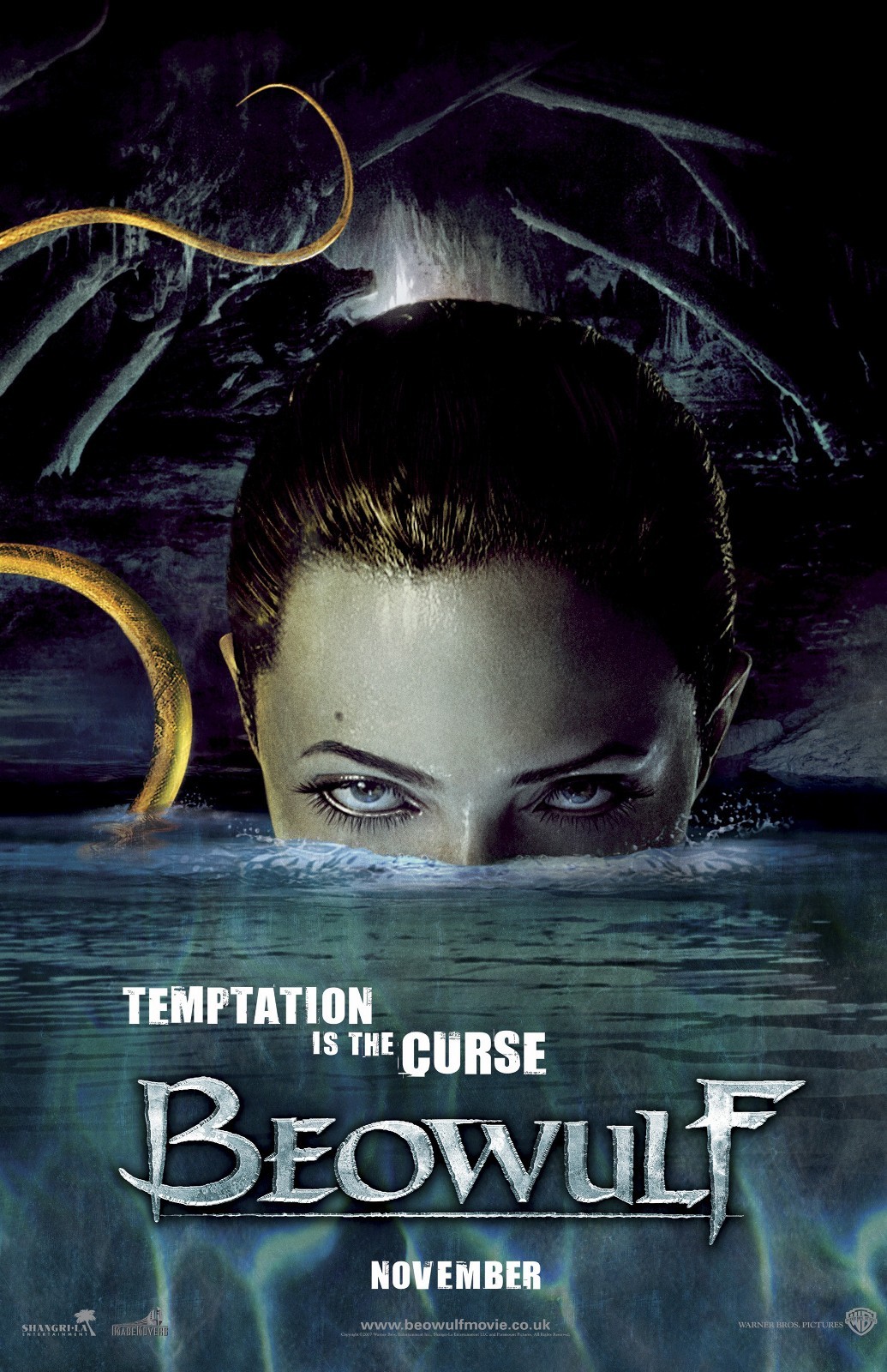 Beowulf movie poster (c) - 11 x 17 inches - Angelina Jolie | eBay UK