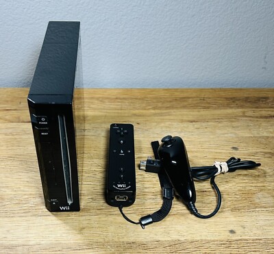 Nintendo Wii Black Console Model (RVL-001) - Tested & Working | eBay