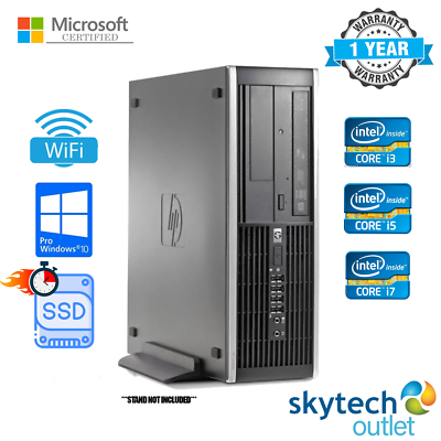 HP Elite SFF Computer Core i3 i5 i7 16GB RAM 2TB HDD/SSD Windows 10 PC ...