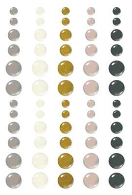 Happily Ever After Enamel Dots Embellishments 60/Pkg | eBay