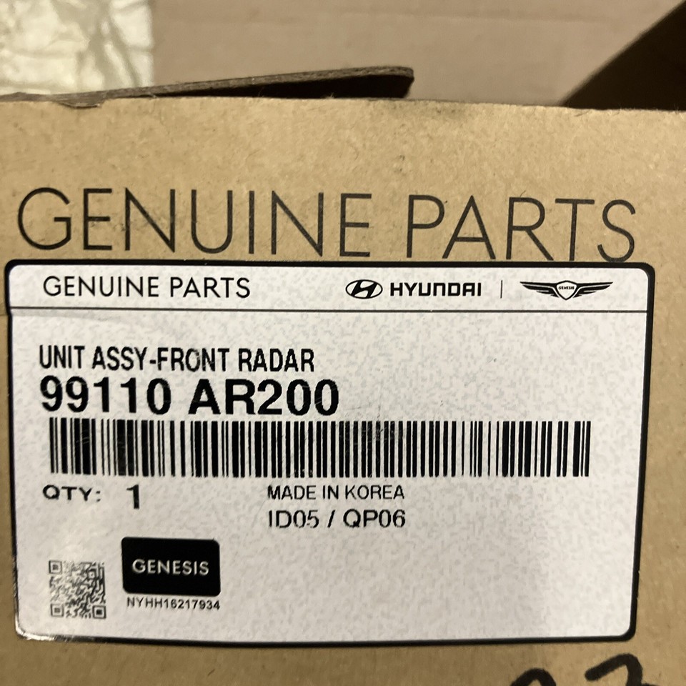 99110-AR200 2023 GV70 Adaptive Cruise Radar Distance Sensor Genuine New ...