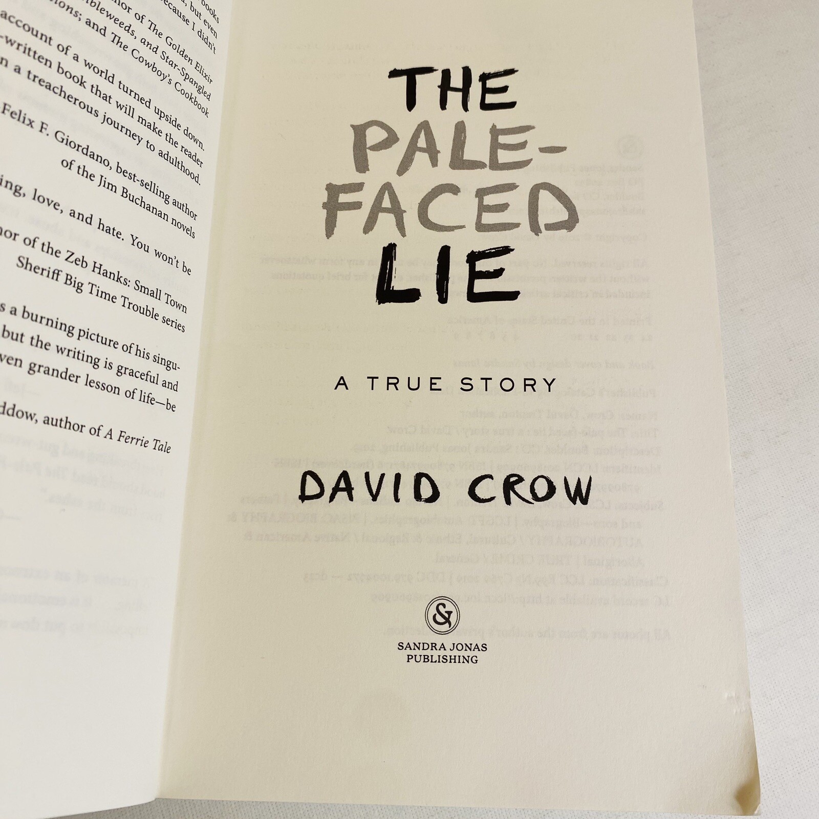 The Pale-Faced Lie: A True Story by David Crow (2019, Paperback) | eBay