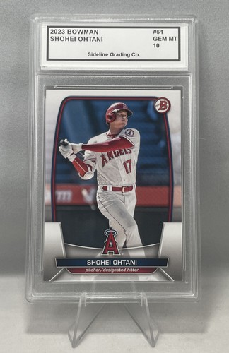 Shohei Ohtani Graded 10 Gem Mint 2023 Topps Bowman #51 Iconic Card ...
