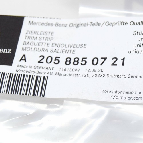 NEU MERCEDES-BENZ C-KLASSE W205 HECHSTOSSSTANGE TRIM A2058850721 ...