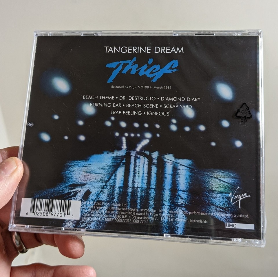 THIEF (1981) Film Soundtrack CD (SEALED) Tangerine Dream, Michael Mann ...