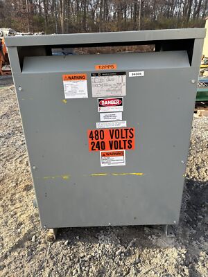 Square D 150T6H 150 KVA Transformer Dry Type Three Phase Insulated 480/ ...