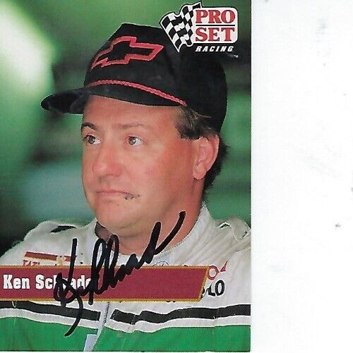 KEN SCHRADER SIGNED 1991 PRO SET RACING #127 - NASCAR | eBay