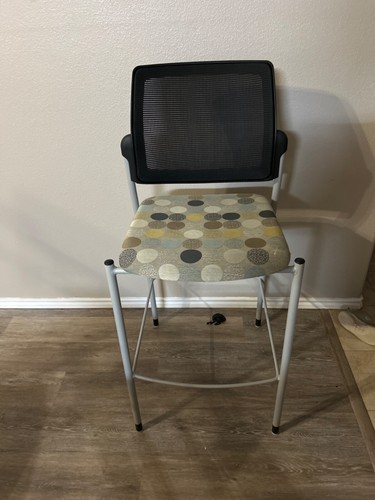 tall chair made by Fabriqué par, w/mesh cushioned back rest | eBay