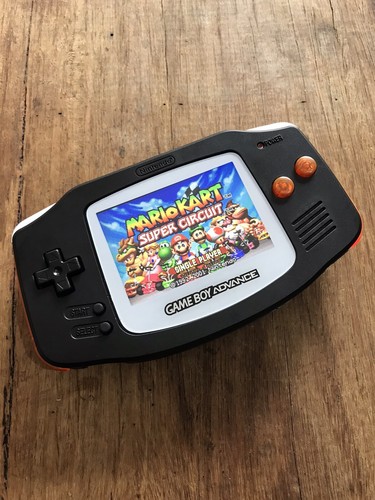 Nintendo Gameboy Advance GBA AGS-101 Orange Black Handheld Console ...