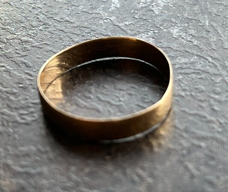 Herren Ehe Ring Gold 585 - schlicht - 1,3 Gramm - Durchmesser ca. 19 mm ...