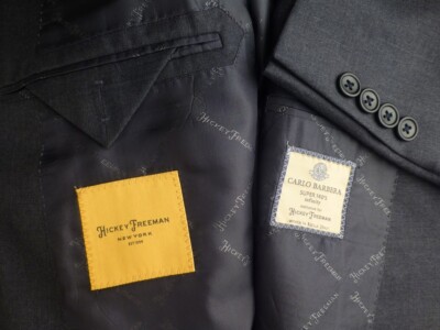 Hickey Freeman Blazer 44S Barbera B-fit Excellent Condition Suit Jacket ...