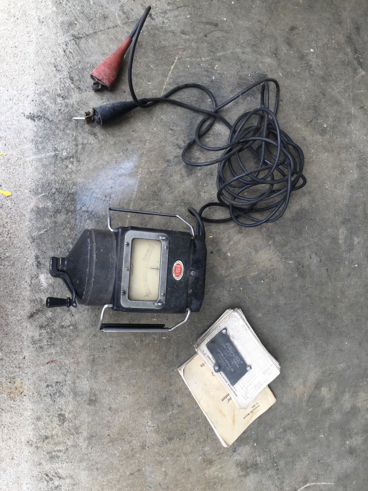 Vintage James G. Biddle Megger MEG Type Insulation Tester 7676 | eBay