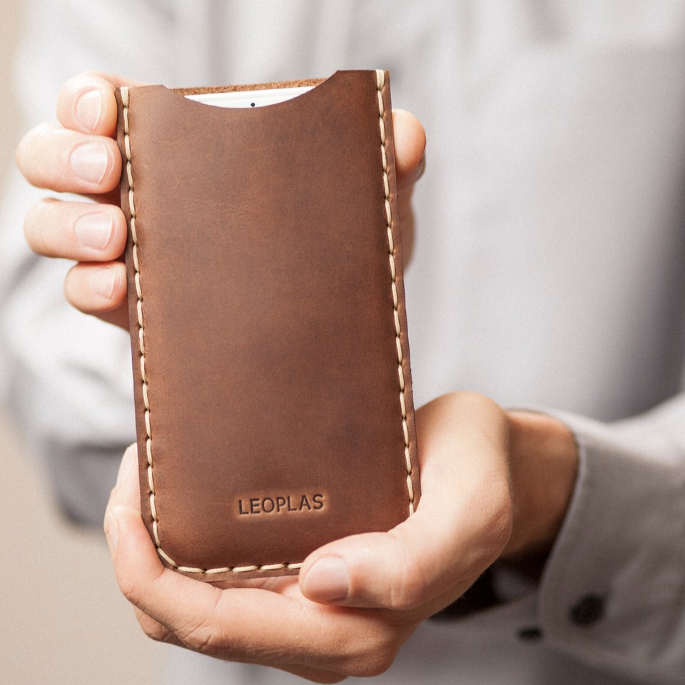 Hand Stitched Leather Case for iPhone. Made in Europe. FREE ...