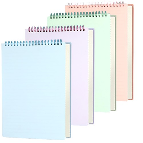 4pcs Steno Spiral Notebooks Top Bound 160 Pages Grid Steno Pads A5 ...