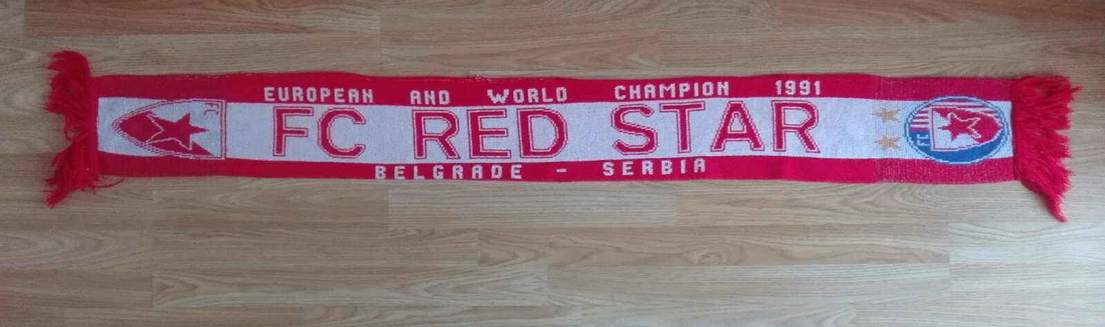 Rare 2 Sided Champions Europ Delije Ultras Red Star Crvena Zvezda ...