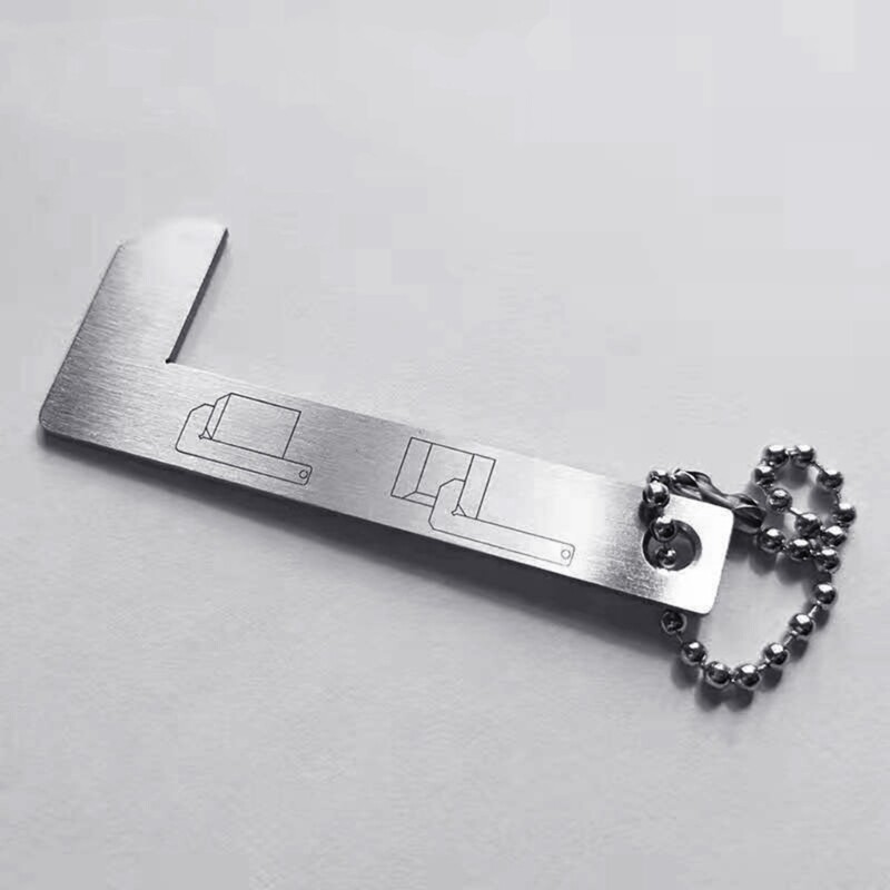 Chamfer Gauge Ruler for Glass Processing 0-30mm Graduation 0.5mm ...