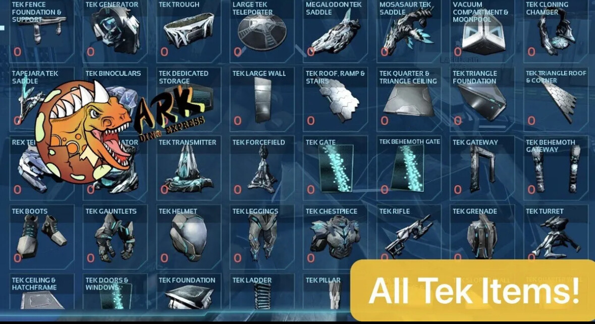 ark survival ascended PVE Tek Items For Sale | eBay